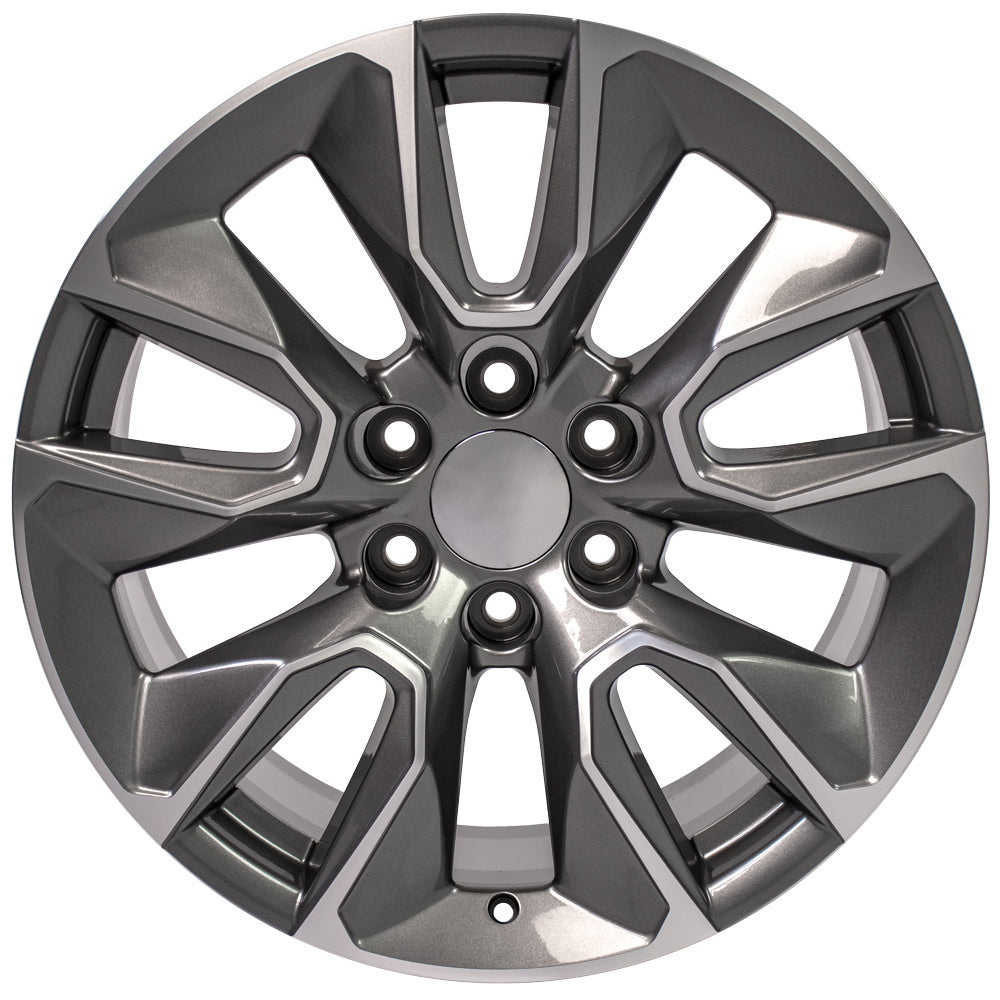 22" Rim | Chevy Truck Wheels | Chevy Gunmetal Wheels | Chevy OEM Wheels ...