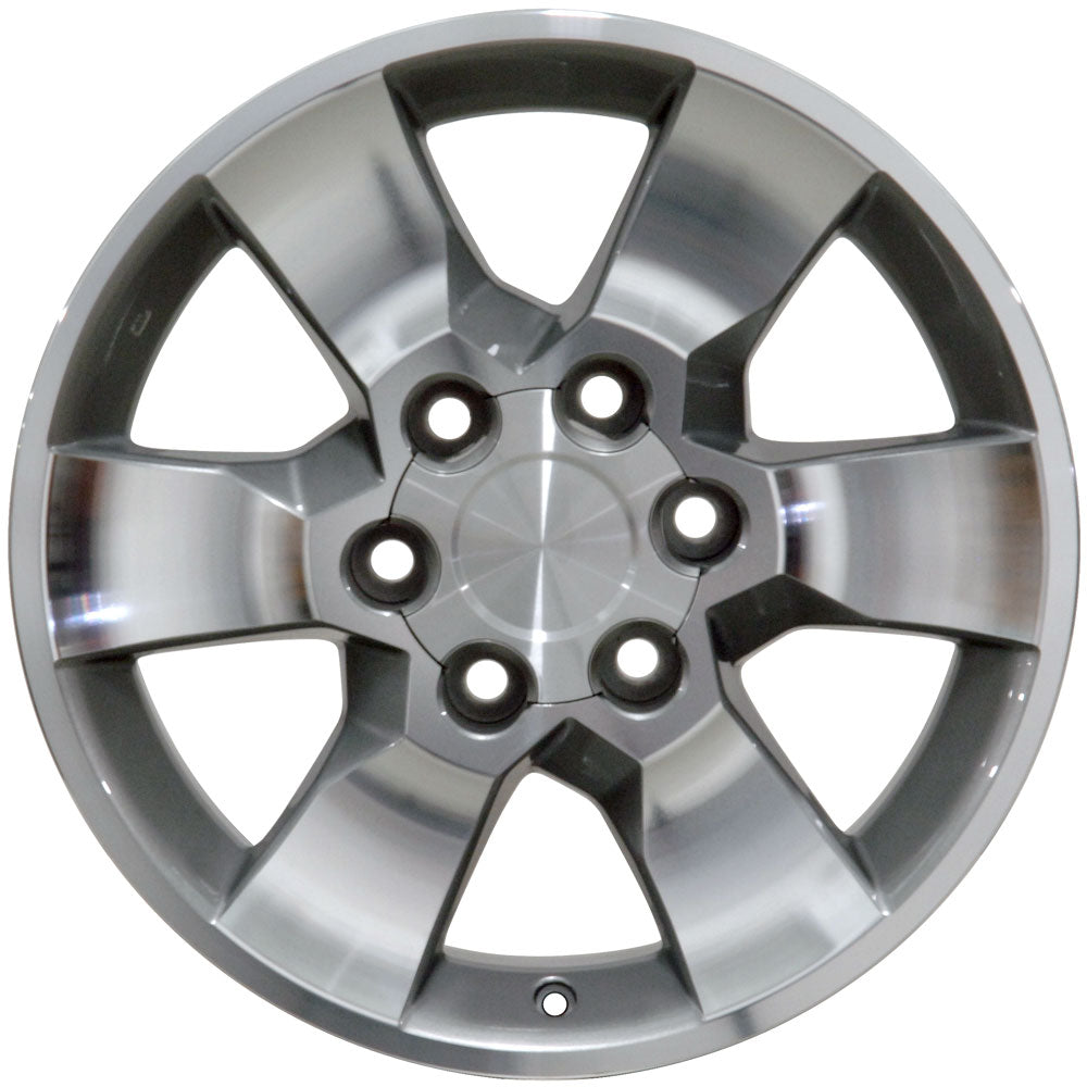 17 Fits Toyota - 4Runner Style Replica Wheel - Silver Machd Face 17x7 ...