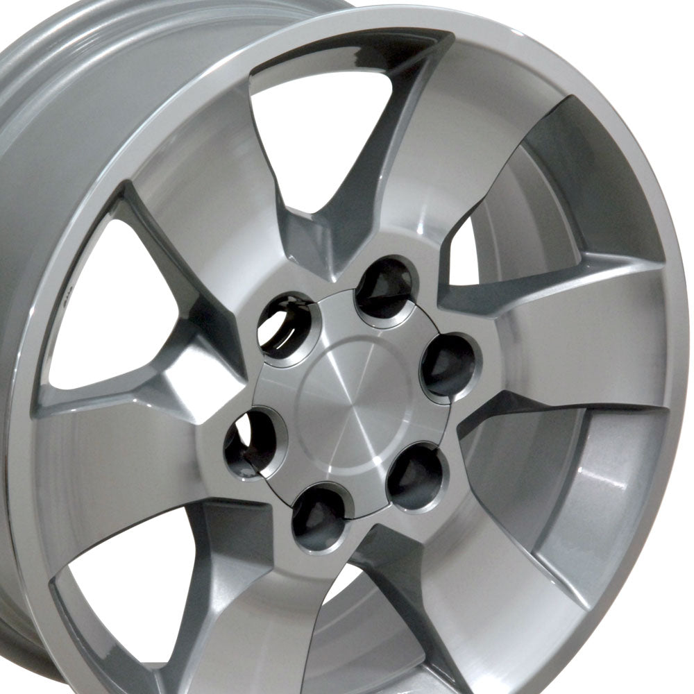 17 Fits Toyota - 4Runner Style Replica Wheel - Silver Machd Face 17x7 ...