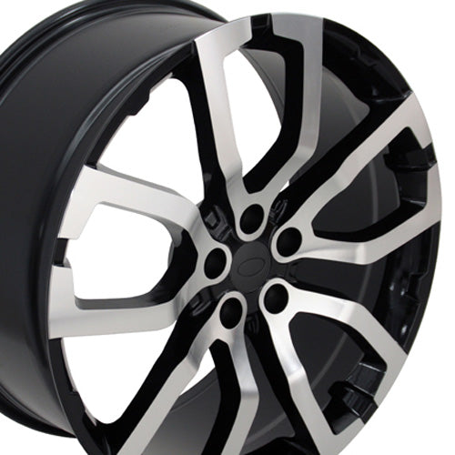 22 Fits Land Rover Range Rover - Replica Wheel - Machd Black 22x1 ...