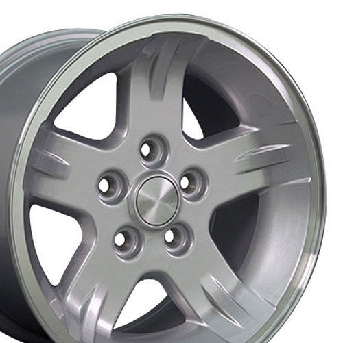 Jeep Wrangler Wheel | Silver Mach'd Lip 15x8 | Buy 4play Wheels ...