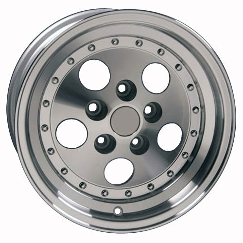 15 Fits Jeep - Wrangler Style Replica Wheel - Silver Machd Face 15x8 ...